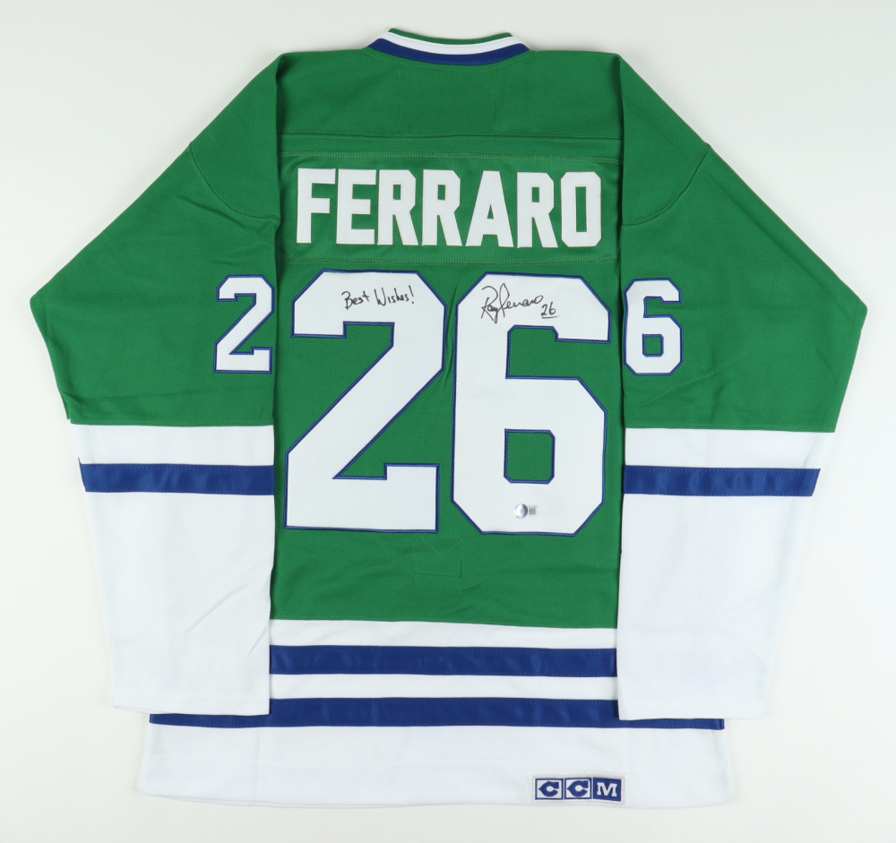 Ray Ferraro Twice-Signed Jersey Inscribed "Best Wishes!" (Beckett ...