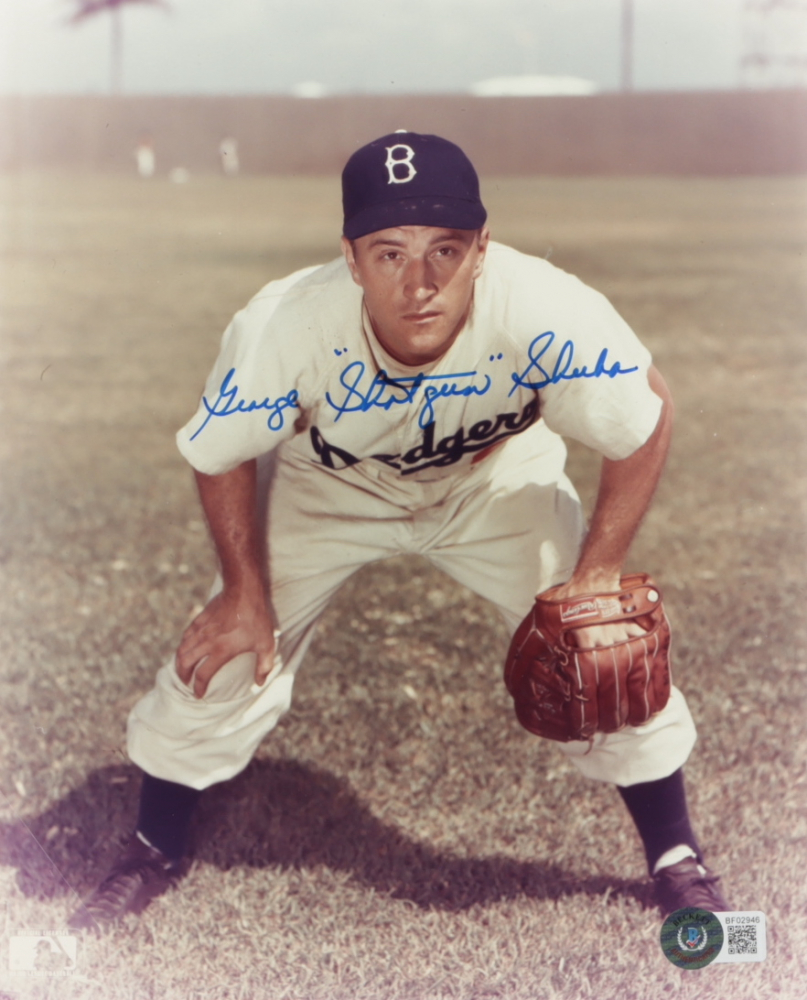 George "Shotgun" Shuba Signed Dodgers 8x10 Photo (Beckett) | Pristine ...