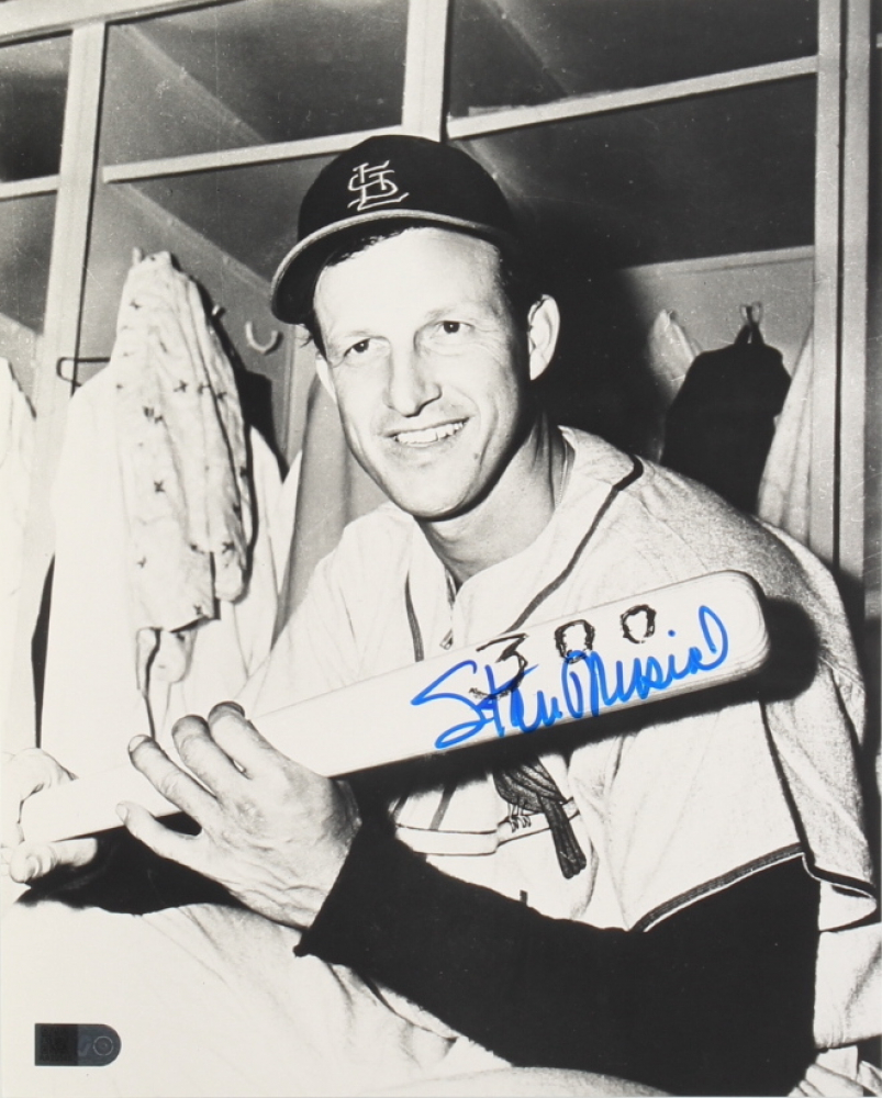 Stan Musial Signed Cardinals 8x10 Photo (AIV) | Pristine Auction