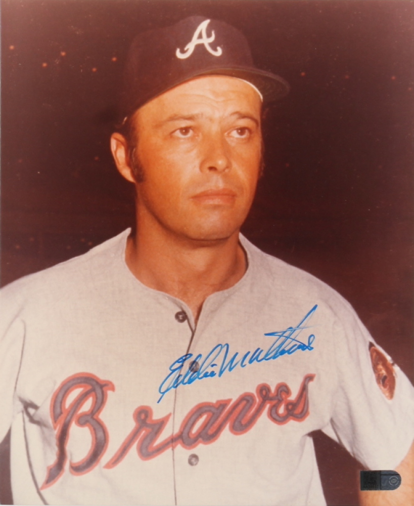 Eddie Mathews Signed Braves 8x10 Photo (AIV) | Pristine Auction