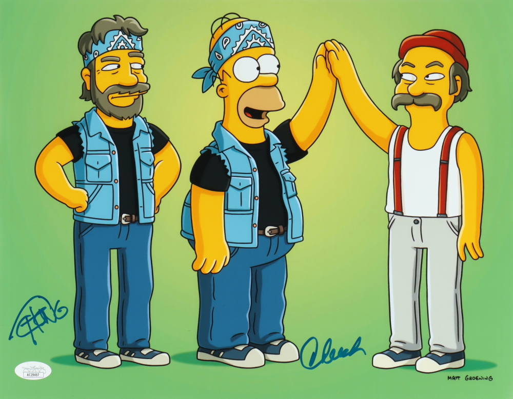 Tommy Chong & Cheech Marin Signed "The Simpsons" 11x14 Photo (JSA ...