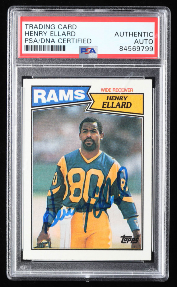 Henry Ellard Signed 1987 Topps #150 (PSA) | Pristine Auction