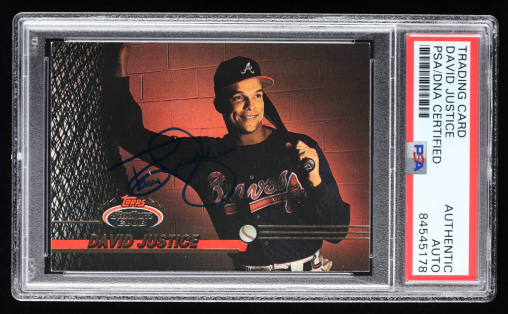 David Justice Signed 1993 Stadium Club #660 (PSA) | Pristine Auction