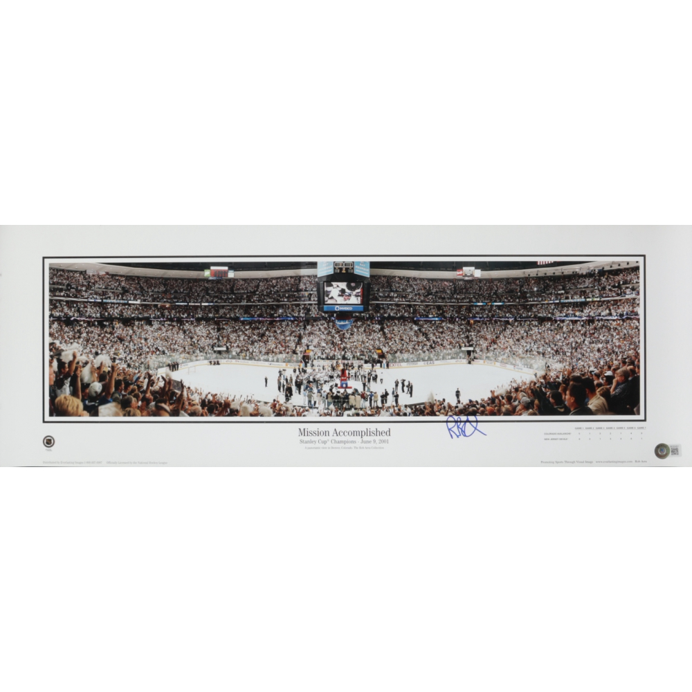 Rob Blake Signed Avalanche 12x36 Photo (Beckett) | Pristine Auction