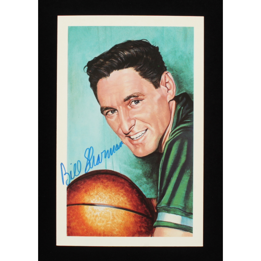 Bill Sharman Signed LE Hall of Fame Postcard (Beckett) | Pristine Auction