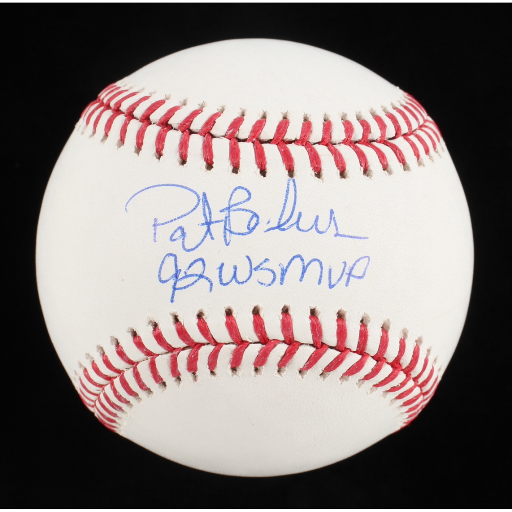 Pat Borders Signed OML Baseball Inscribed "92 WS MVP" (Schwartz Sports ...
