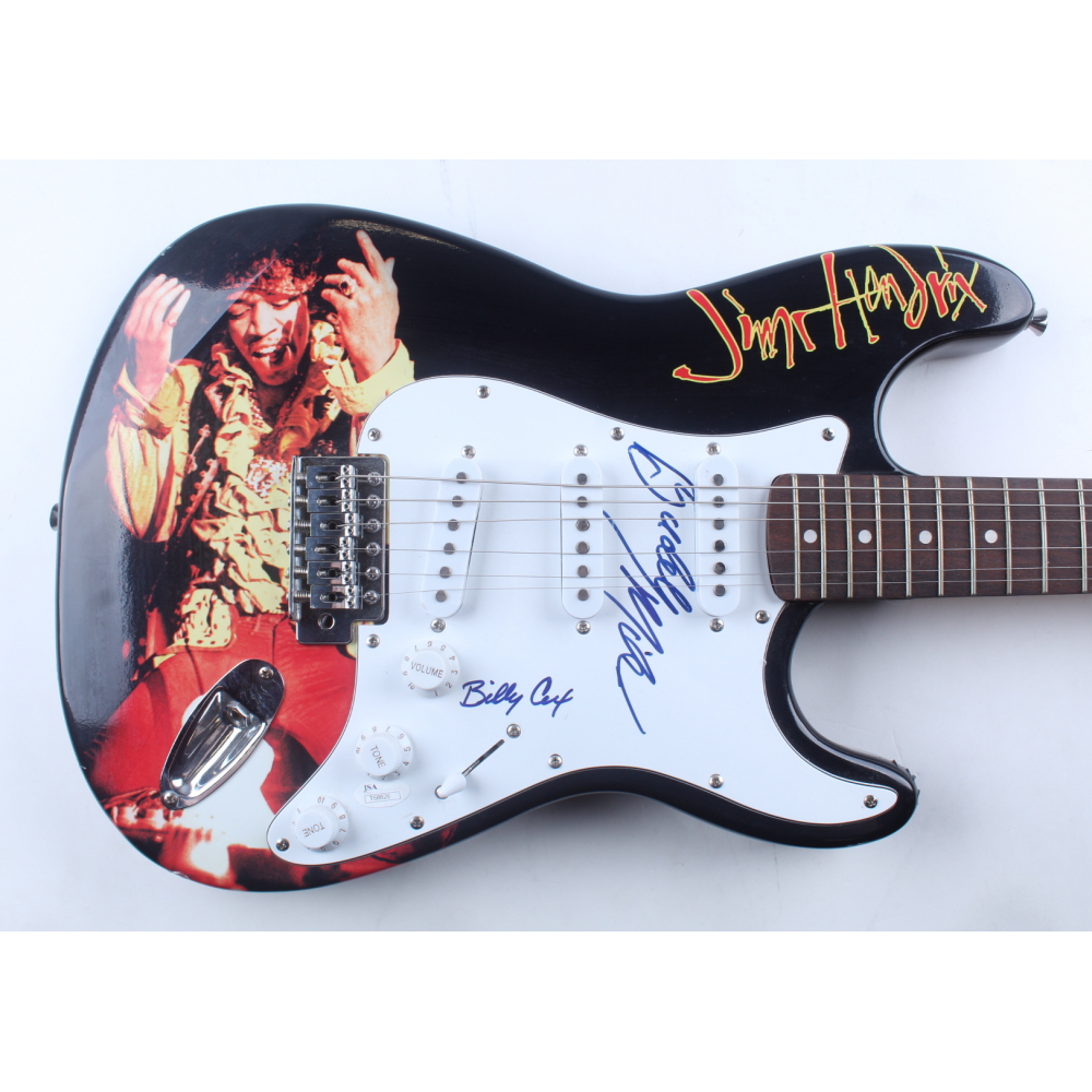 Buddy Miles & Billy Cox Signed Jimmy Hendrix Logo 39" Electric Guitar ...