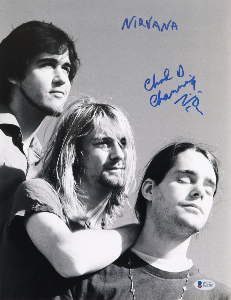 Chad Channing Signed Nirvana 11x14 Photo Inscribed "Nirvana" (Beckett ...