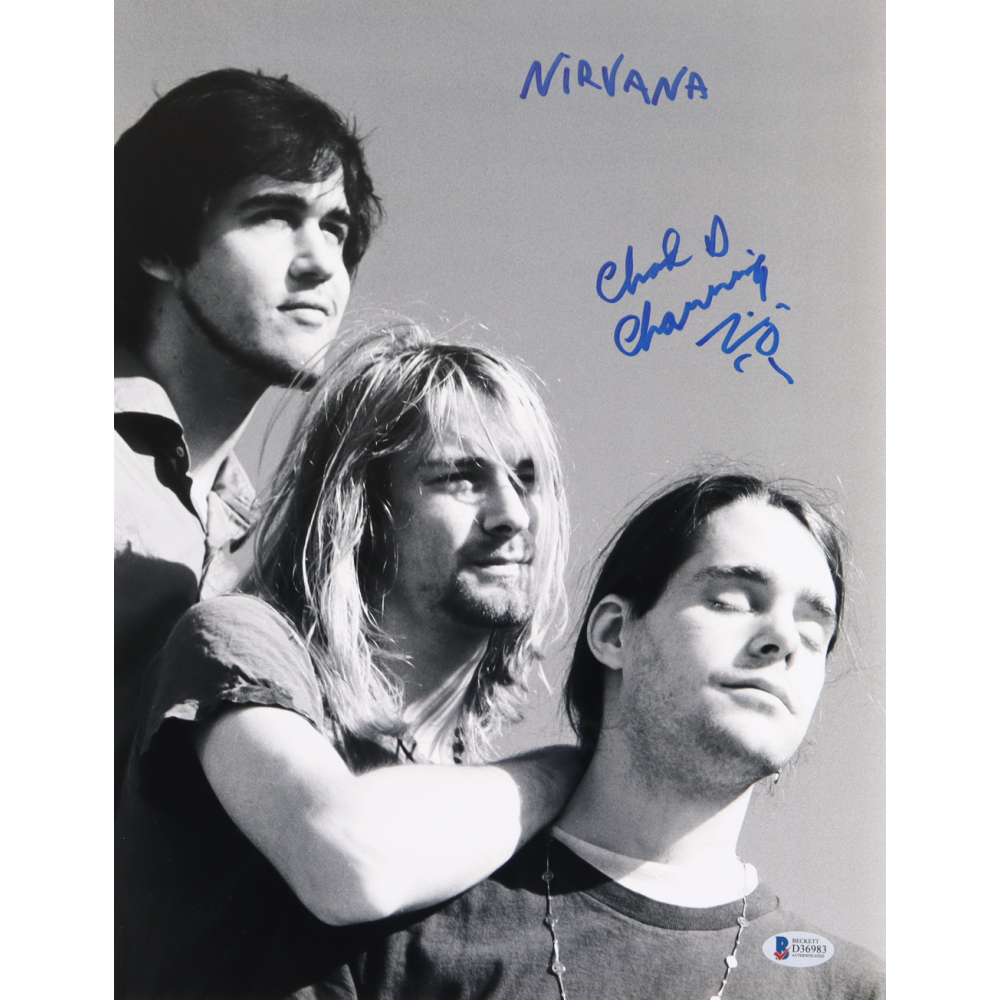 Chad Channing Signed Nirvana 11x14 Photo Inscribed "Nirvana" (Beckett ...