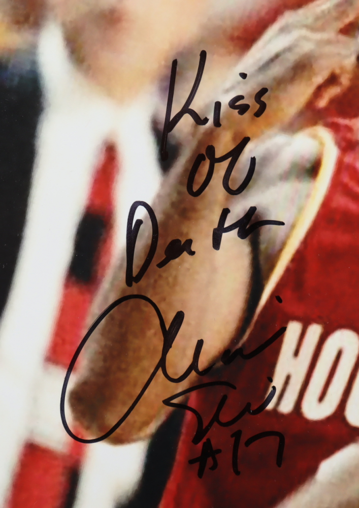 Mario Elie Signed Rockets 11x14 Photo Inscribed "Kiss of Death ...