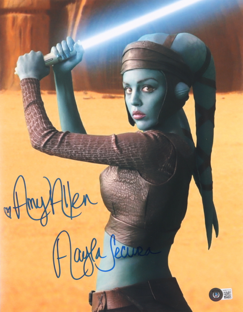 Amy Allen Signed "Star Wars" 11x14 Photo Inscribed "Aayla Secura ...