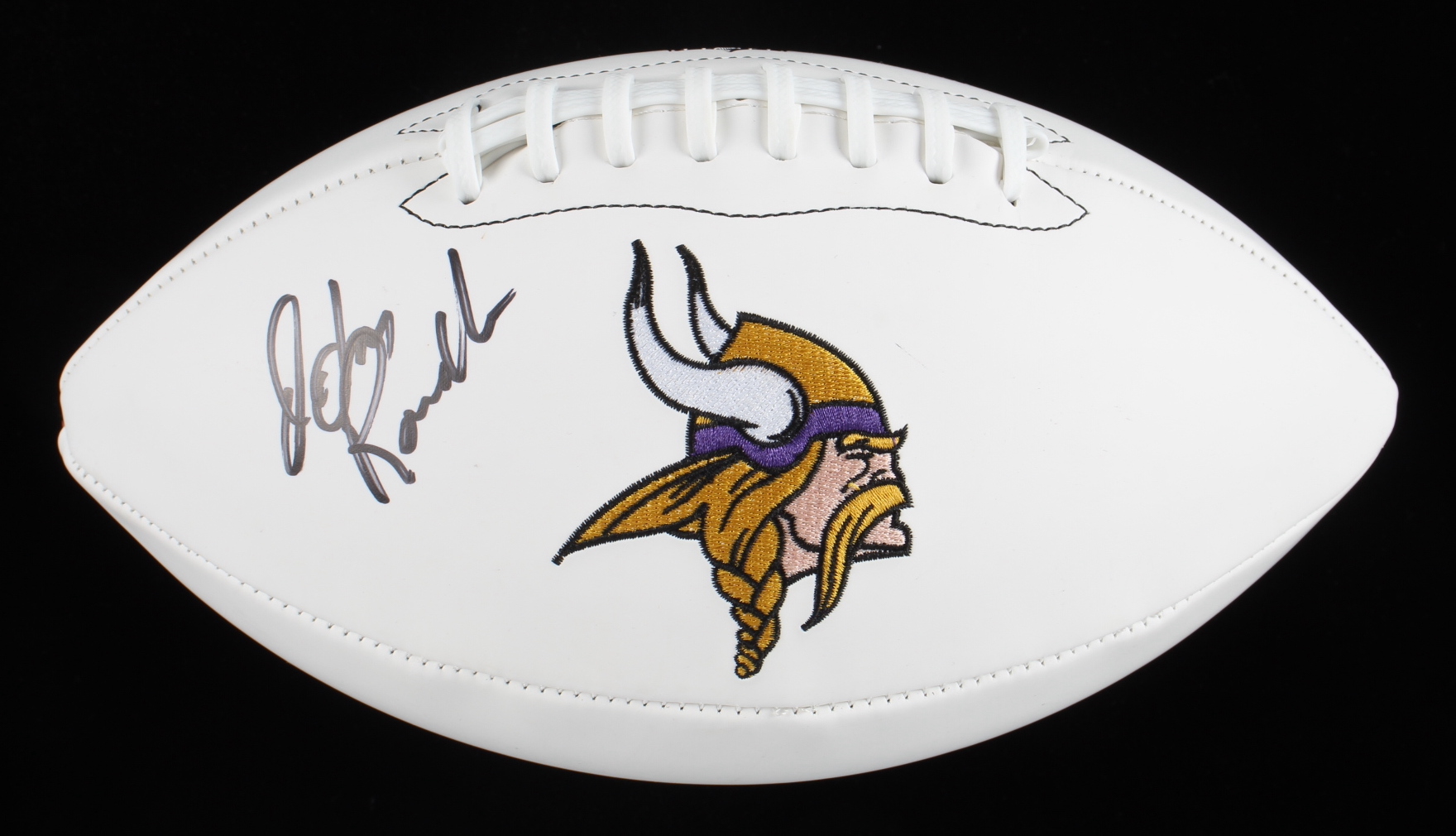 John Randle Signed Vikings Logo Football (Schwartz Sports) | Pristine ...