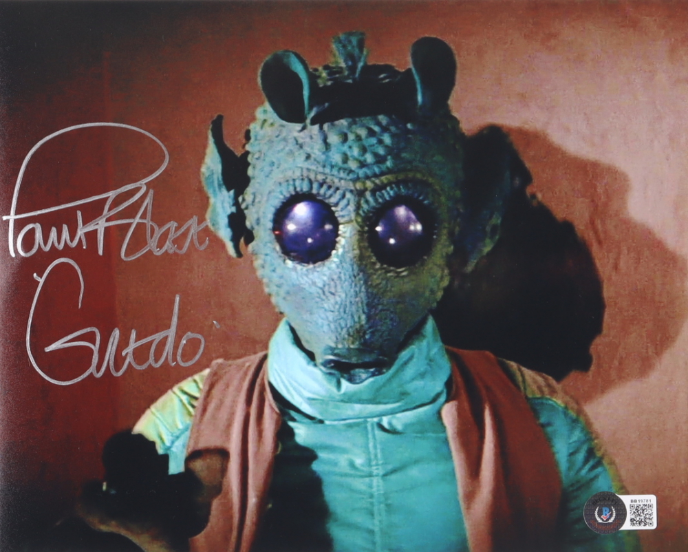 Paul Blake Signed "Star Wars" 8x10 Photo Inscribed "Greedo" (Beckett ...