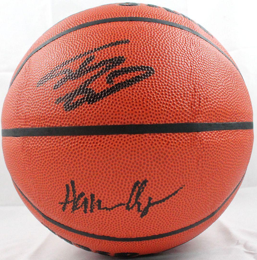 Shaquille O'Neal & Hakeem Olajuwon Signed NBA Basketball (JSA & Beckett ...