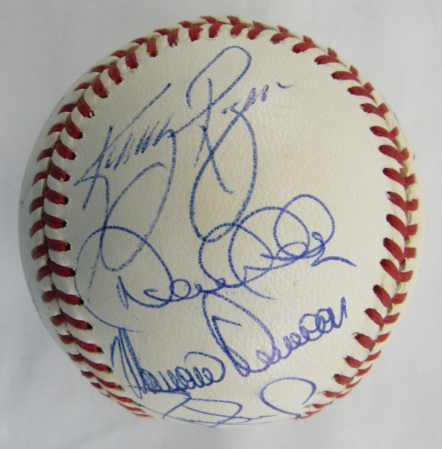 OAL Baseball Team-Signed by (22) with Darryl Strawberry, Derek Jeter ...