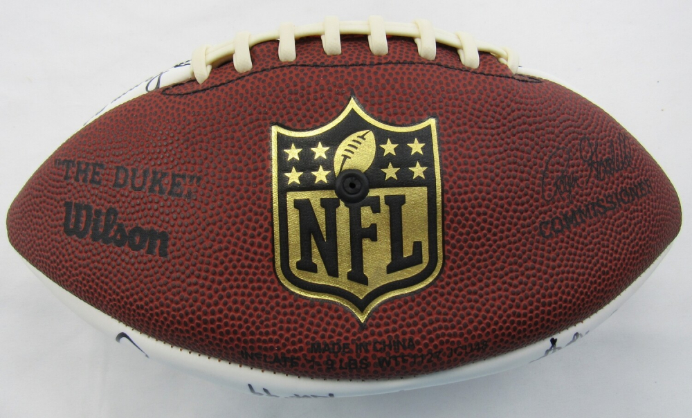 "The Duke" Hall of Fame Edition Football Signed by (22) with Elvin ...