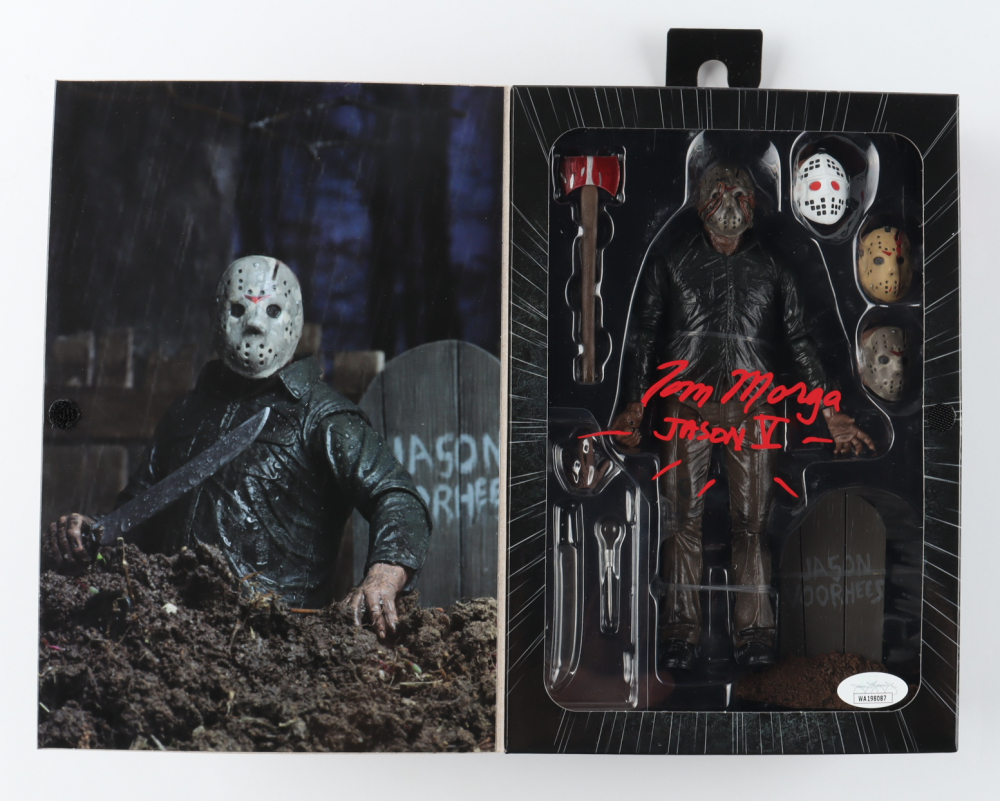 Tom Morga Signed "Friday The 13th Part V" 7" Action Figure Inscribed ...