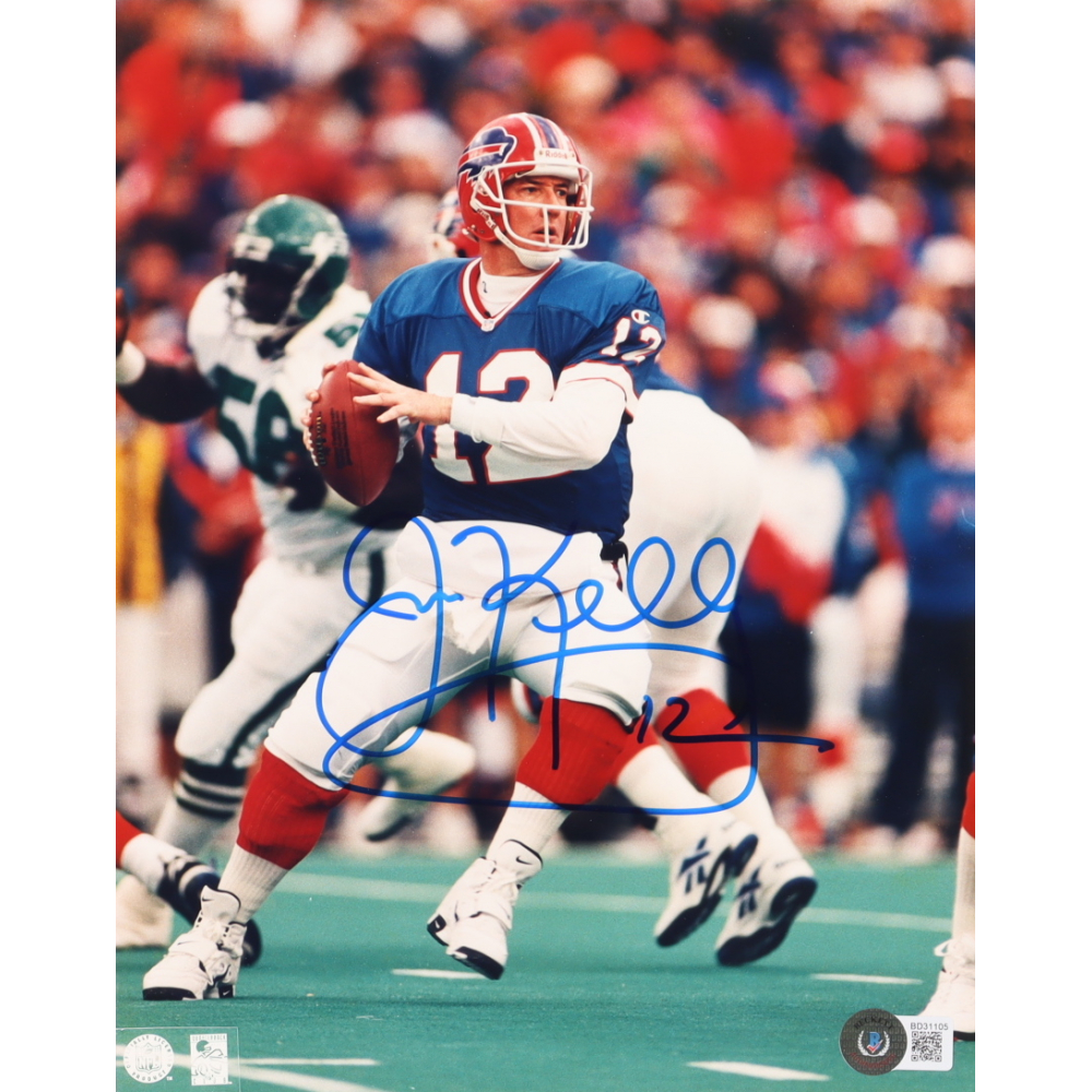 Jim Kelly Signed Bills 8x10 Photo (Beckett) | Pristine Auction