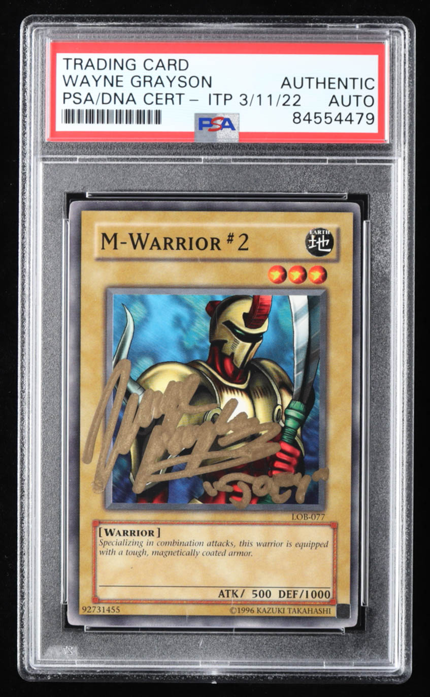 Wayne Grayson Signed M-Warrior #2 2002 YuGiOh Legend of Blue Eyes White ...