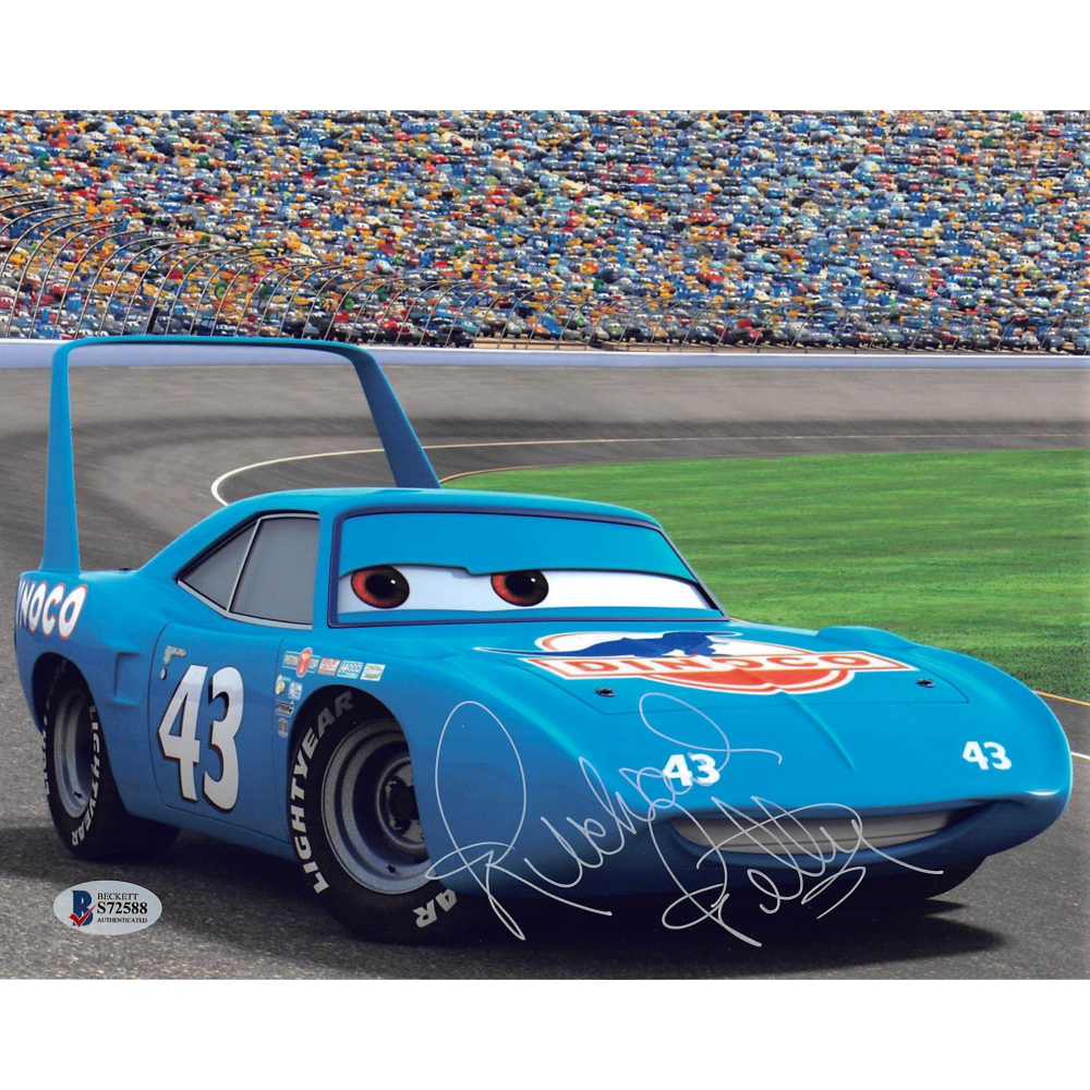 Richard Petty Signed "Cars" 8x10 Photo (Beckett) | Pristine Auction