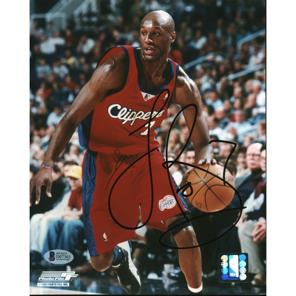 Lamar Odom Signed Clippers 8x10 Photo (Beckett) | Pristine Auction