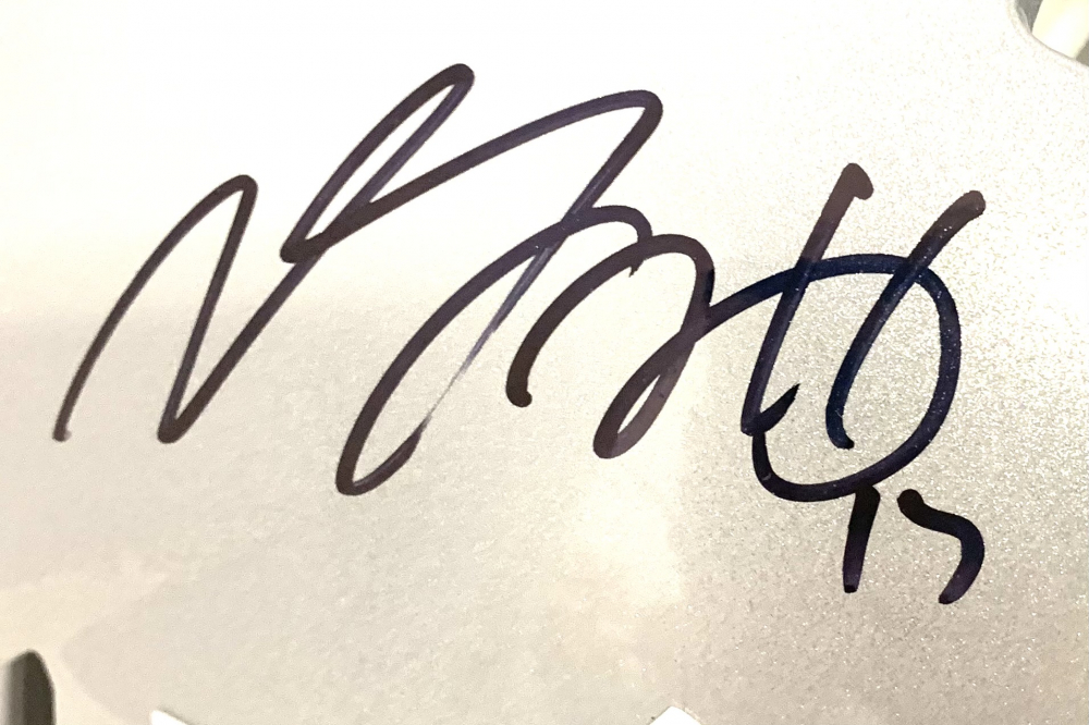 Davante Adams Signed Raiders Full-Size Authentic On-Field Speed Helmet ...