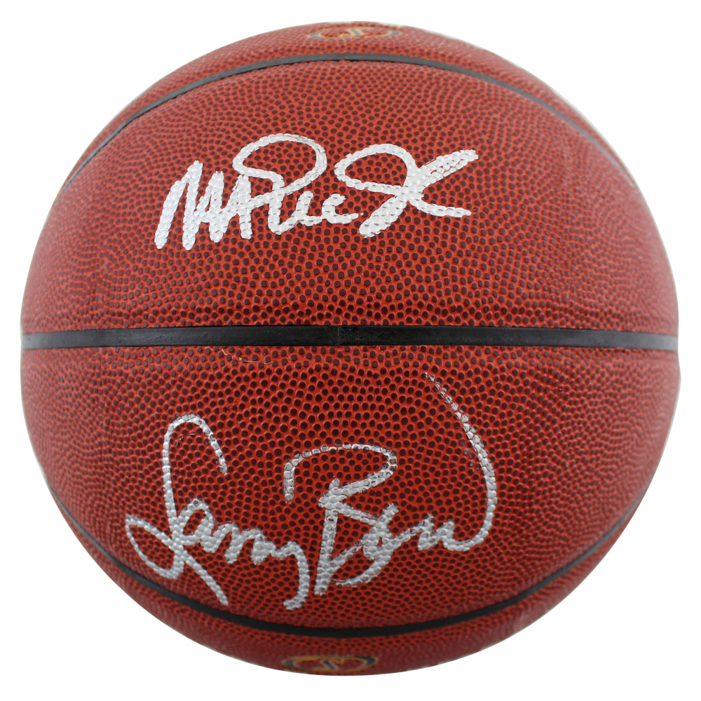 Magic Johnson & Larry Bird Signed NBA Basketball (Beckett) | Pristine ...