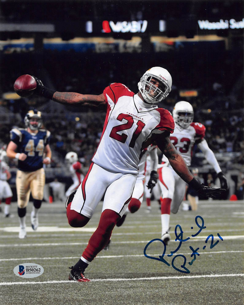 Patrick Peterson Signed Cardinals 8x10 Photo Inscribed "Pat-21 ...