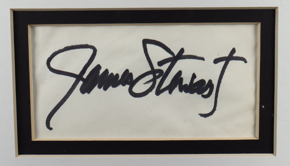 James Stewart Signed 18x26 Custom Frmed Cut Display With Poster ...