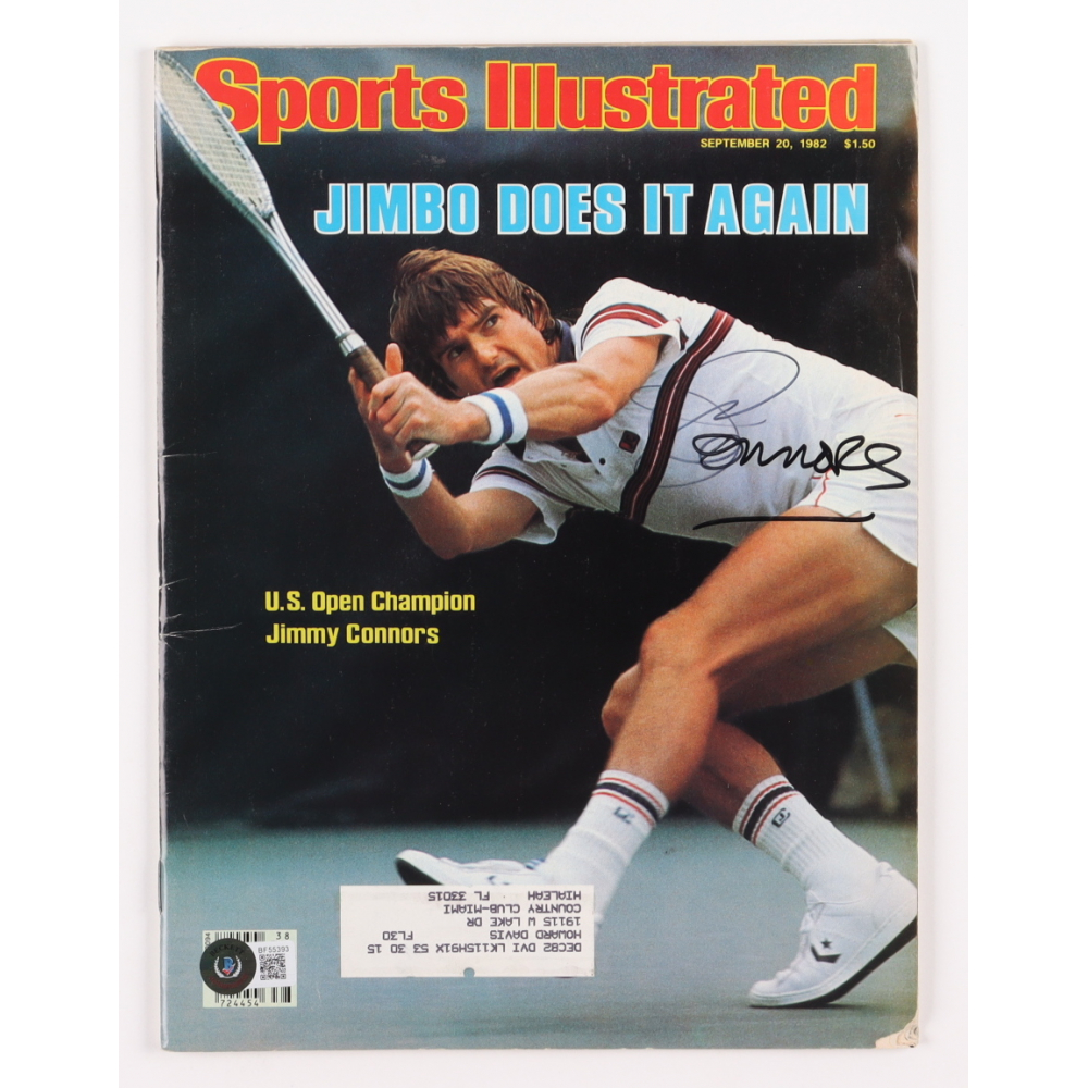 Jimmy Connors Signed 1982 Sports Illustrated Magazine (Beckett ...