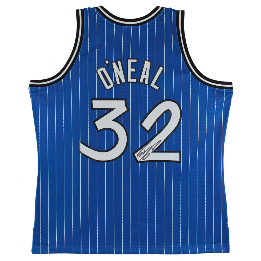Shaquille O'Neal Signed Mitchell & Ness Magic Jersey (Beckett ...