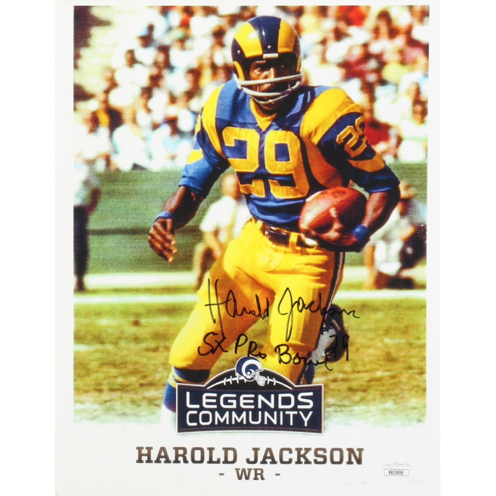 Harold Jackson Signed Rams 8x10 Photo Inscribed "5x Pro Bowl" (JSA ...