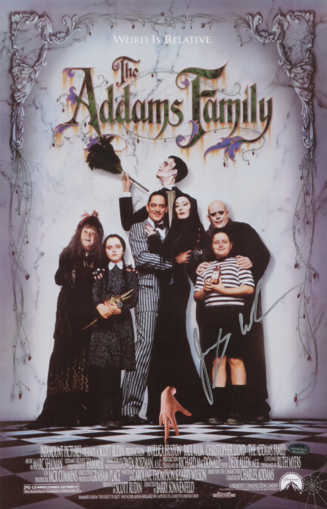Jimmy Workman Signed "The Addams Family" 11x17 Movie Poster (Schwartz ...