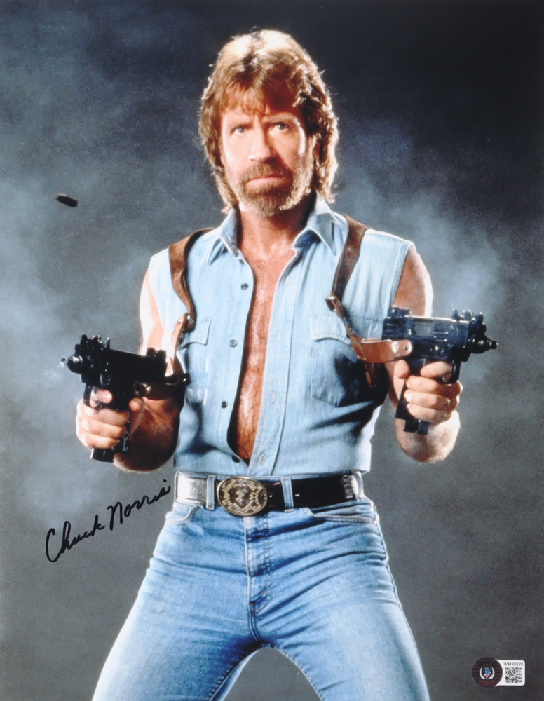 Chuck Norris Signed 11x14 Photo (Beckett) | Pristine Auction
