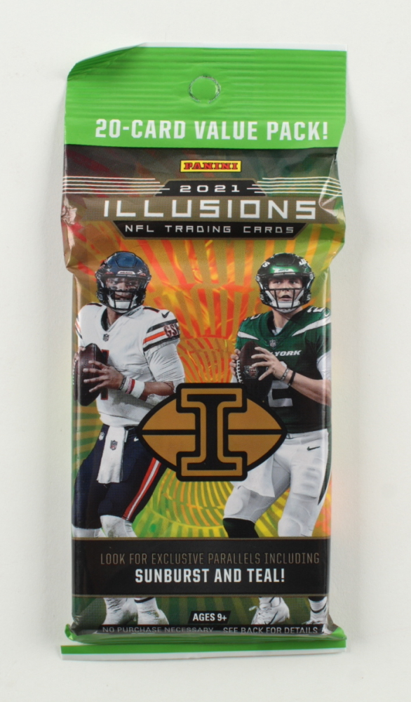 2021 Panini Illusions Football Jumbo Value Pack (Sunburst and Teal ...