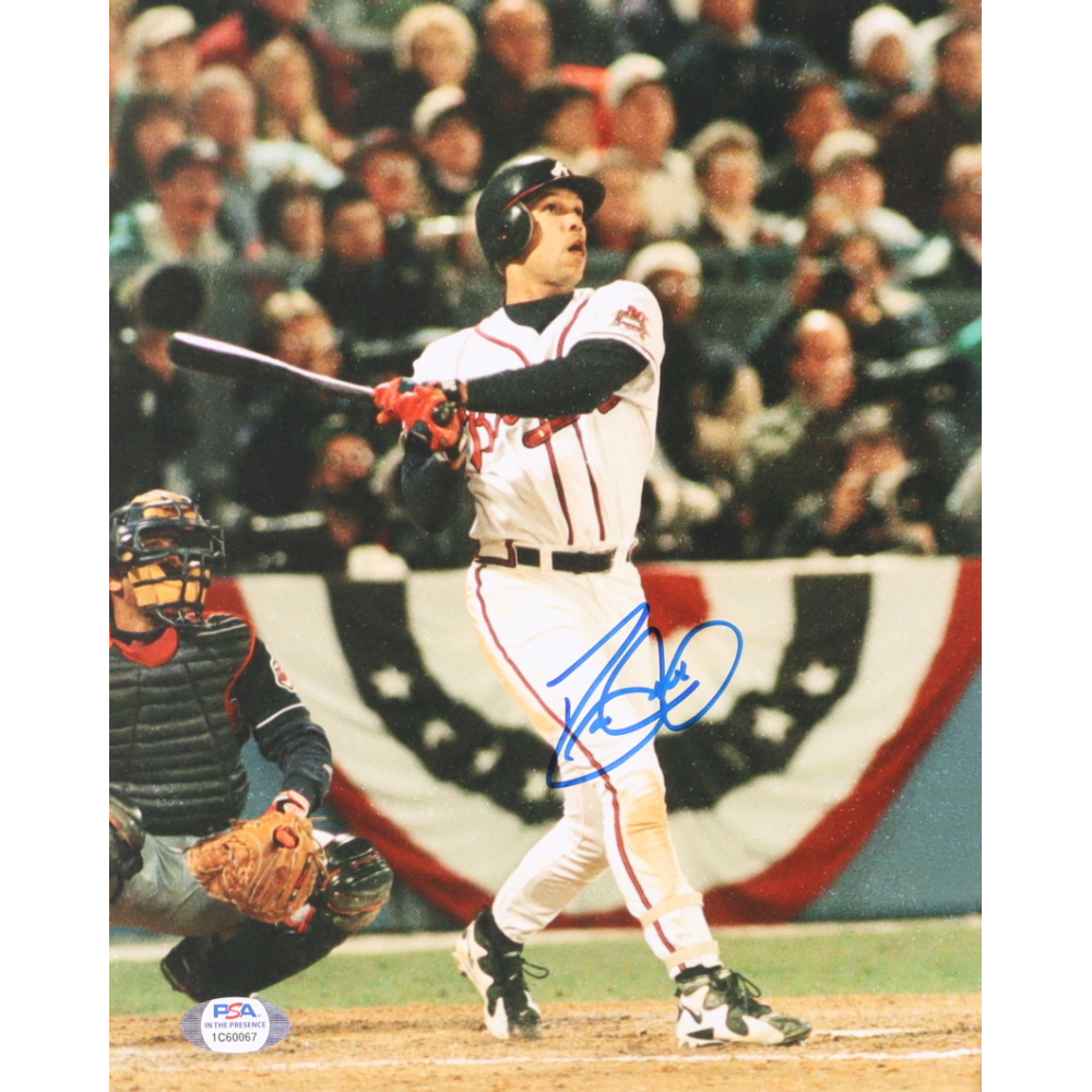 David Justice Signed Braves 8x10 Photo (PSA) | Pristine Auction