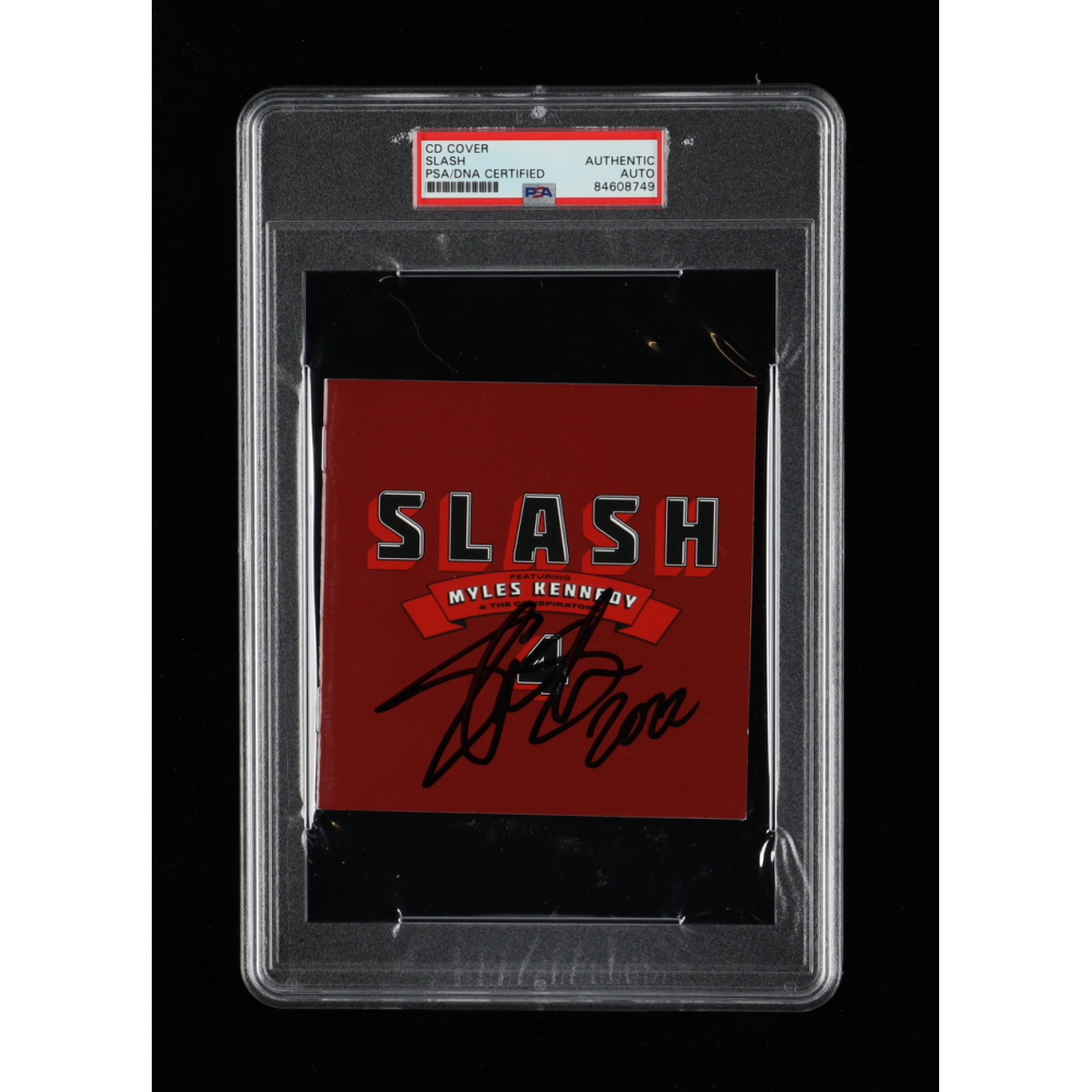 Slash Signed "Slash" CD Disc Cover Inscribed "Love" (PSA) | Pristine ...