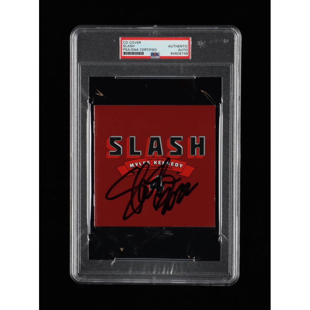 Slash Signed "Slash" CD Disc Cover Inscribed "Love" (PSA) | Pristine ...