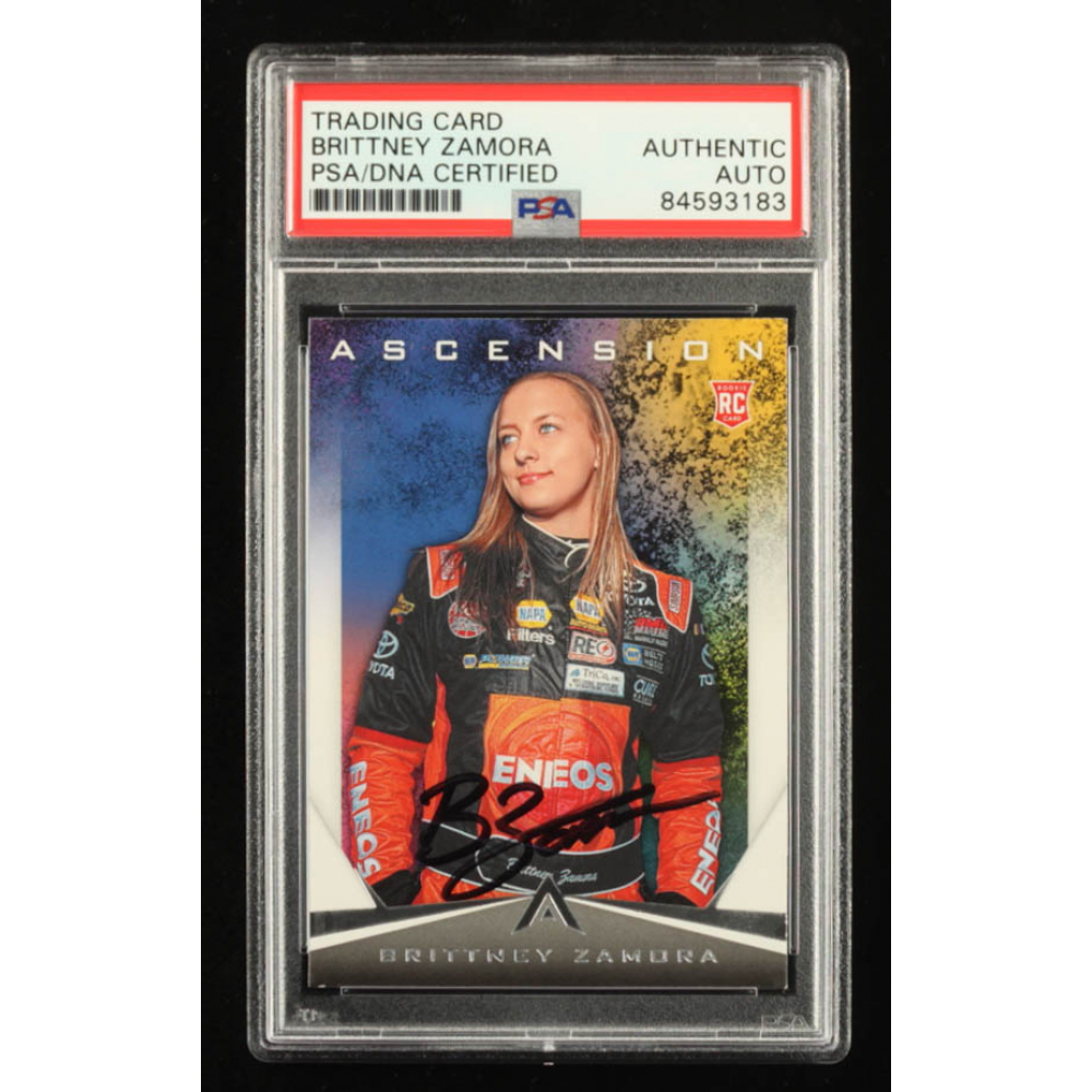 Brittney Zamora Signed 2020 Panini Ascension #8 RC (PSA) | Pristine Auction