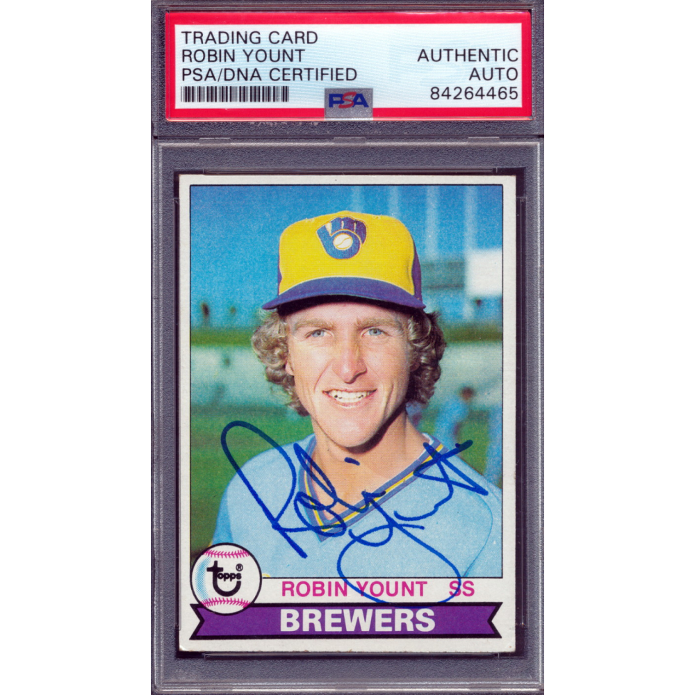 Robin Yount Signed 1979 Topps #95 (PSA) | Pristine Auction