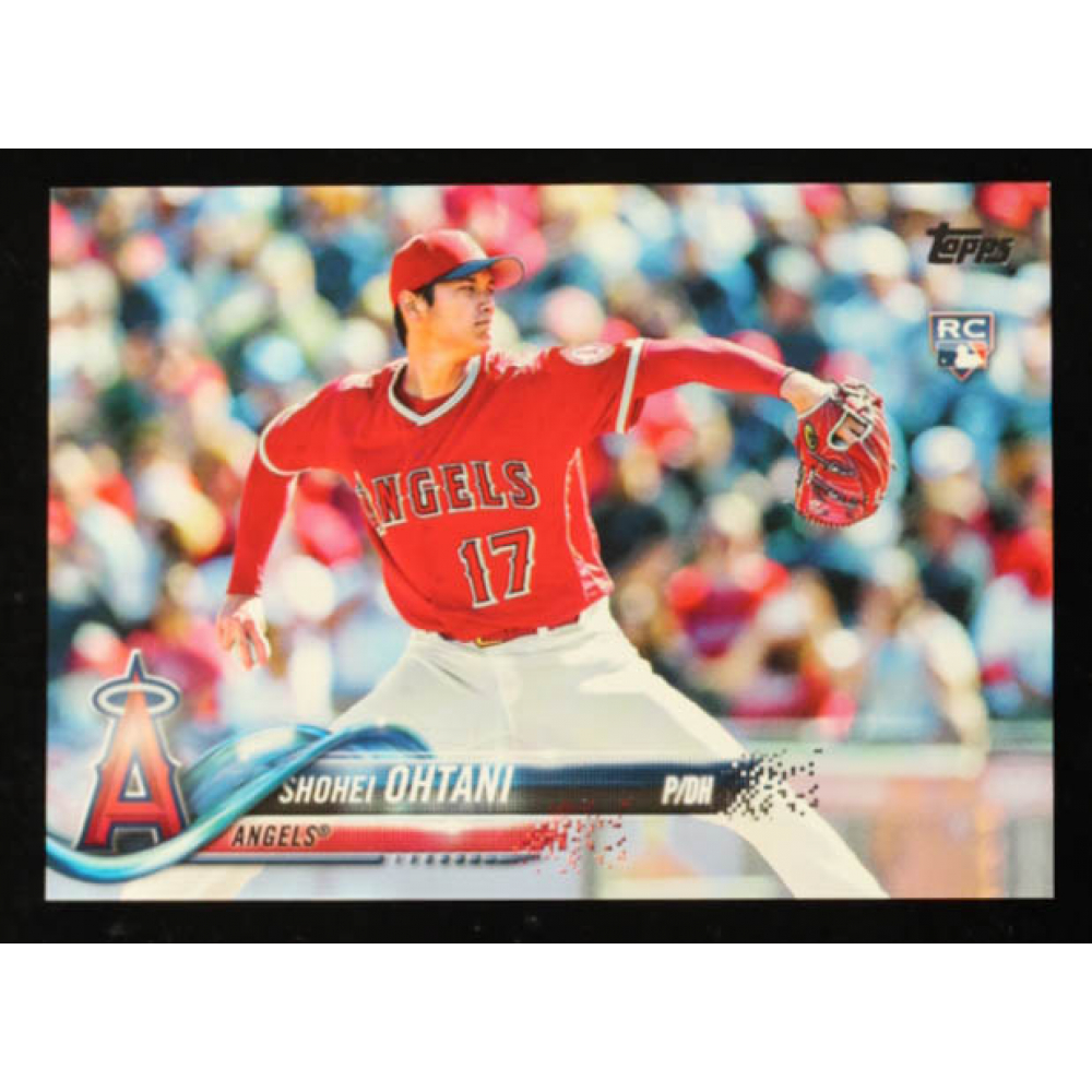 Shohei Ohtani 2018 Topps Base Set Photo Variations #700D / Pitching ...