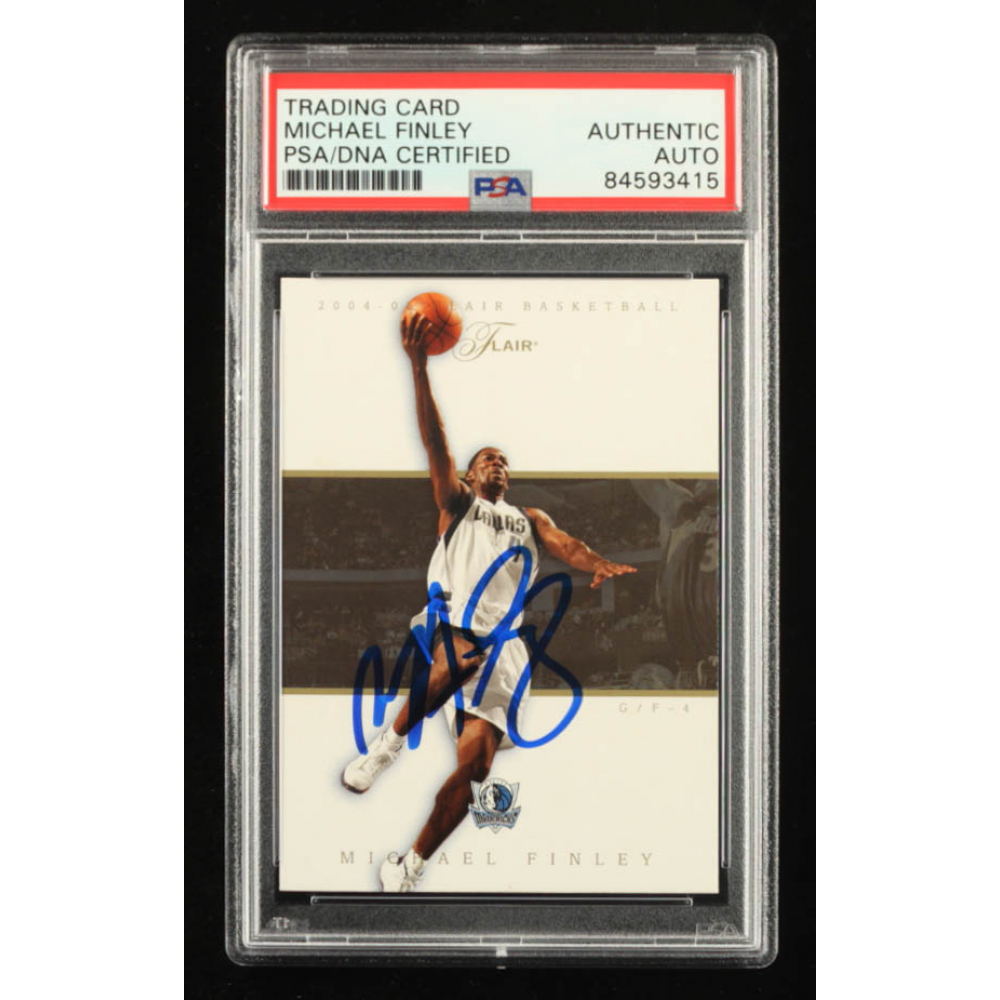 Michael Finley Signed 2004-05 Flair #23 (PSA) | Pristine Auction