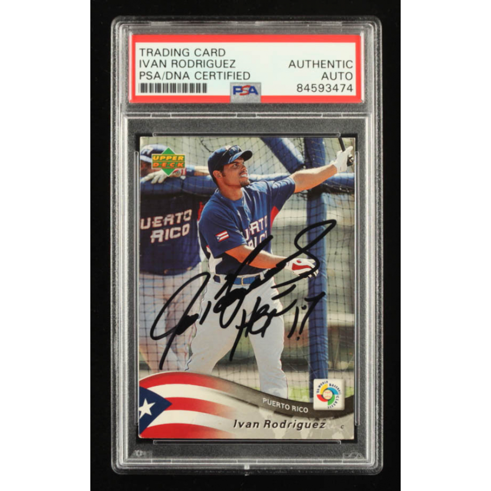 Ivan Rodriguez Signed 2006 Upper Deck World Baseball Classic Box Set ...