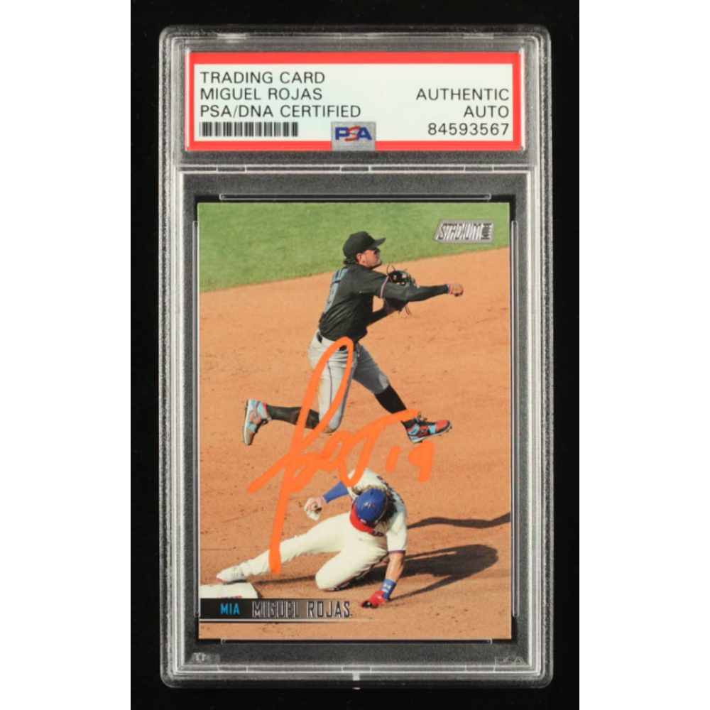 Miguel Rojas Signed 2021 Stadium Club #286 (PSA) | Pristine Auction