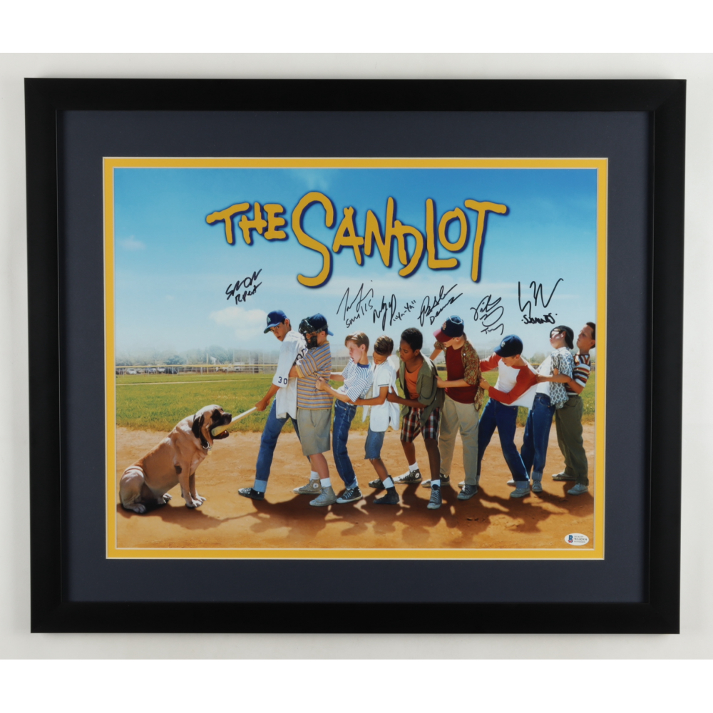 Cast-Signed "The Sandlot" 22x26 Custom Framed Movie Poster Inscribed by ...