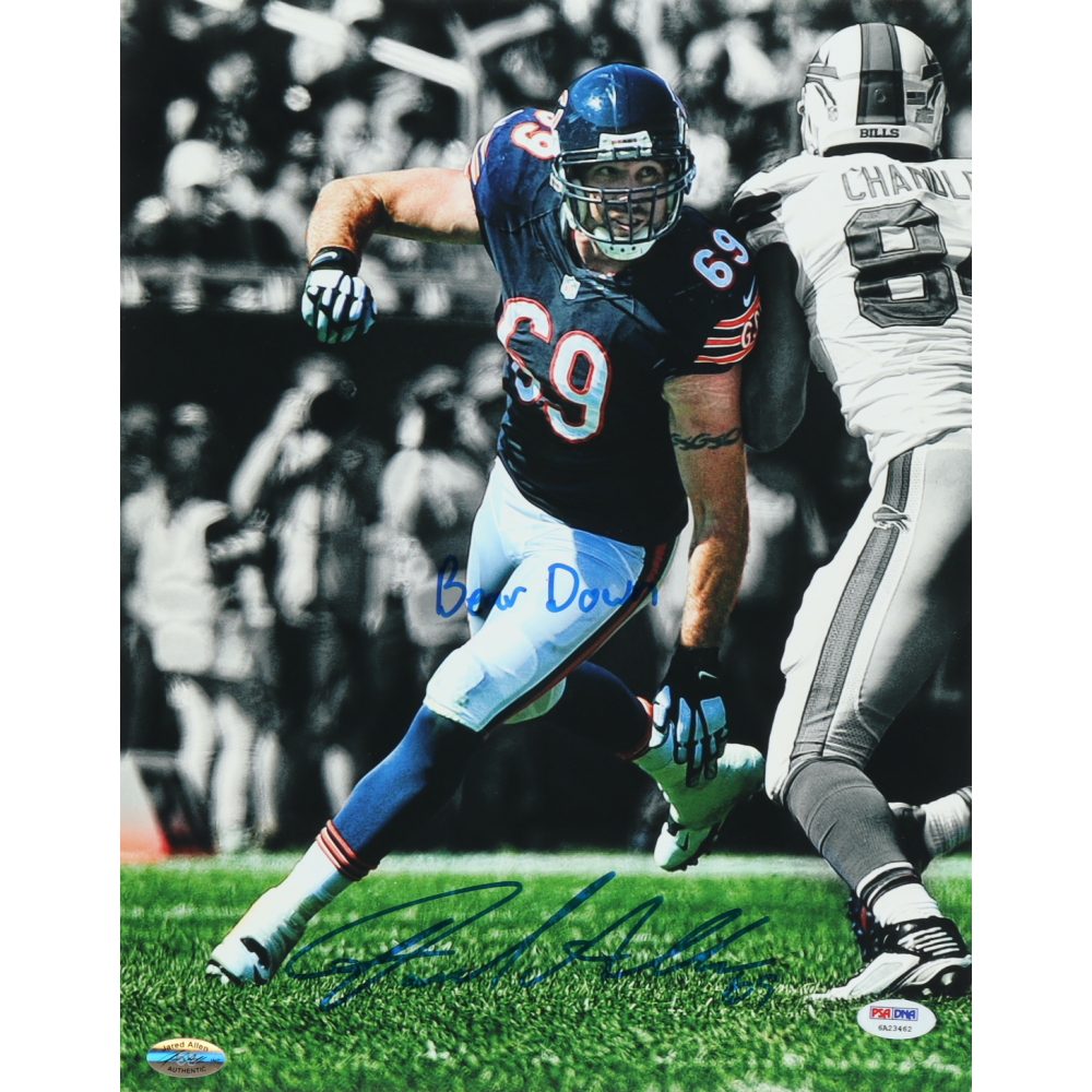 Jared Allen Signed Bears 11x14 Photo Inscribed "Bear Down" (PSA & Allen ...
