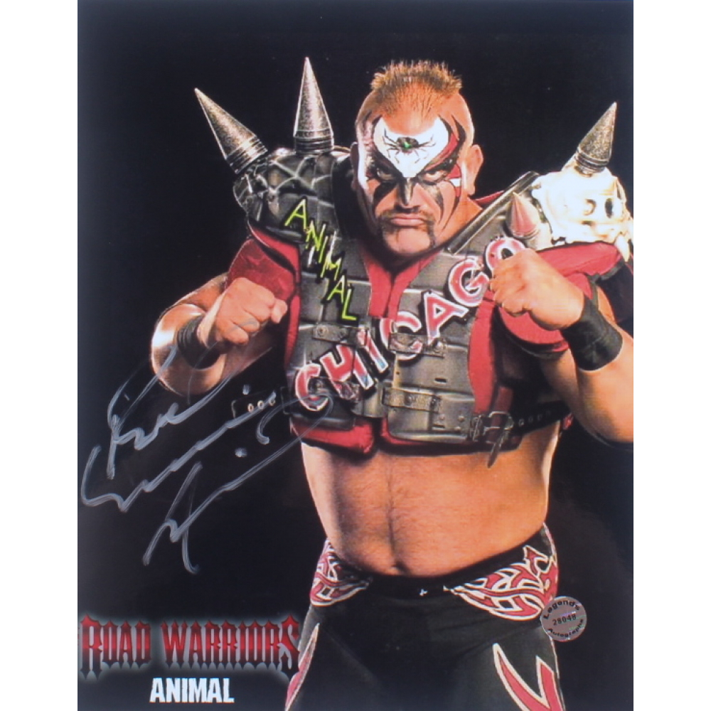 Animal Signed WWE "Road Warriors" 8x10 Photo (Legends) | Pristine Auction