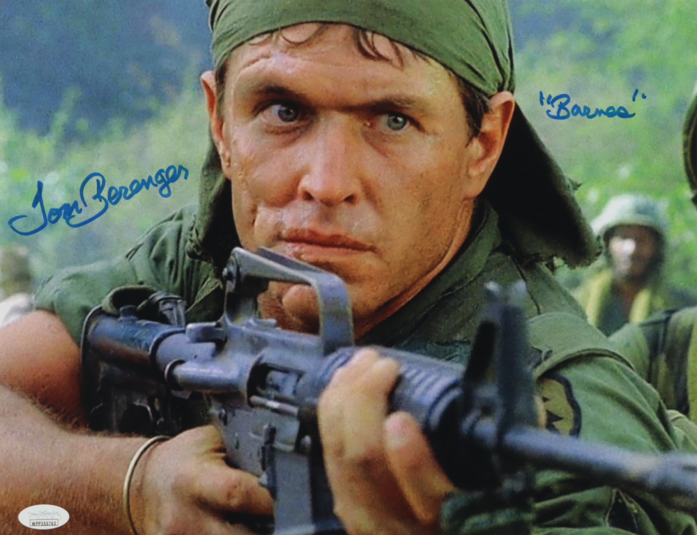 Tom Berenger Signed "Platoon" 11x14 Photo Inscribed "Barnes" (JSA ...