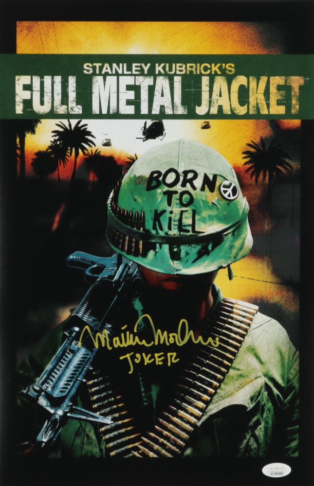 Matthew Modine Signed "Full Metal Jacket" 11x17 Photo Inscribed "Joker ...