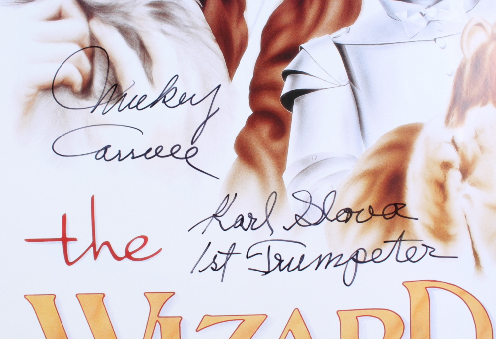 "The Wizard of Oz" 16x24 Photo Cast-Signed by (4) with Mickey Carroll ...